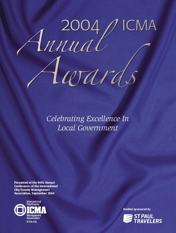2004 Annual Awards Program Commemorative Booklet | icma.org