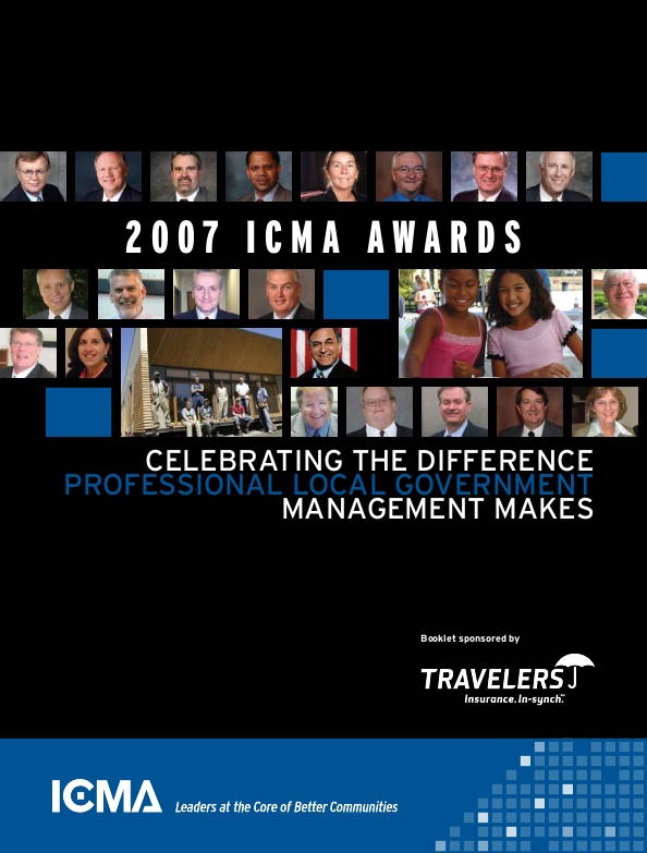 2007 Annual Awards Program Commemorative Booklet | icma.org