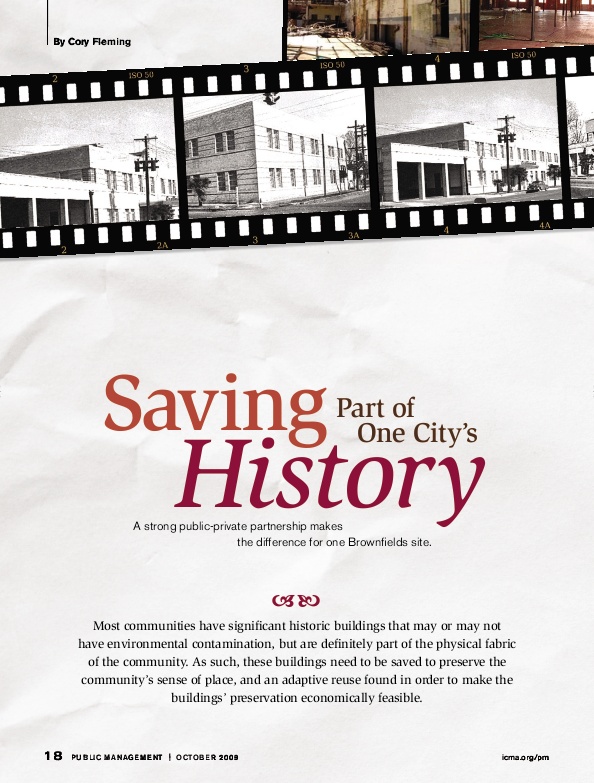 Part of One City’s Saving History | icma.org