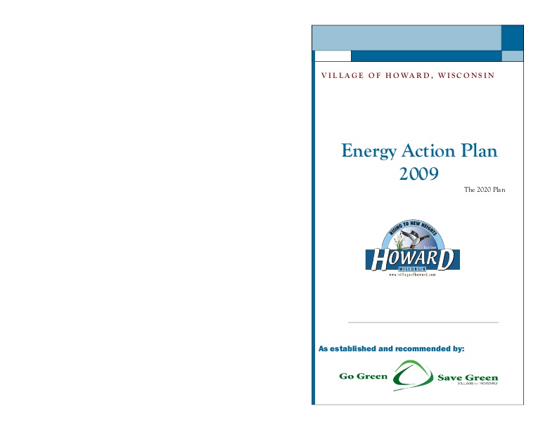 The Village of Howard’s 2009 Energy Action Plan | icma.org