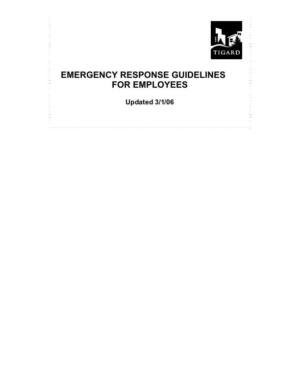 Emergency Response Guidelines for Employees | icma.org