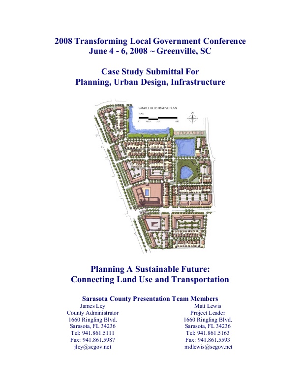 Planning A Sustainable Future: Connecting Land Use and Transportation ...