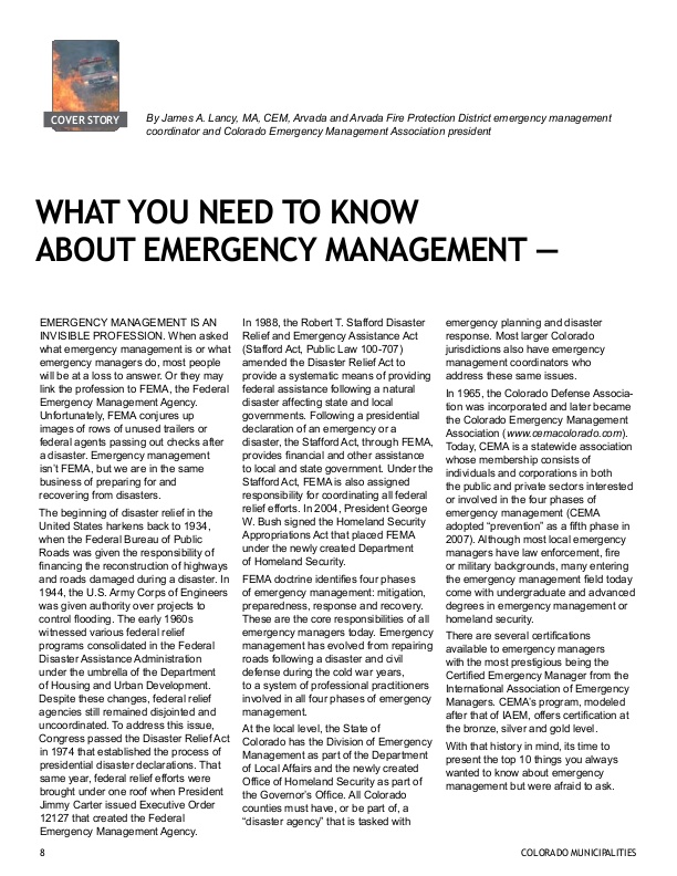 What You Need to Know About Emergency Management | icma.org