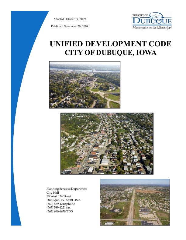 Unified Development Code, City of Dubuque Iowa | icma.org