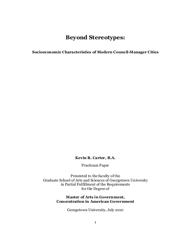 Beyond Stereotypes: Socio-economic Characteristics of Modern Council ...
