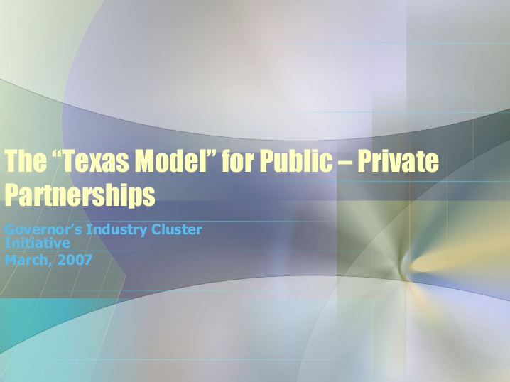 The "Texas Model" for Public-Private Partnerships | icma.org