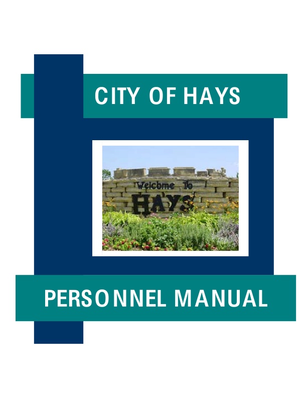 City of Hays Personnel Manual | icma.org