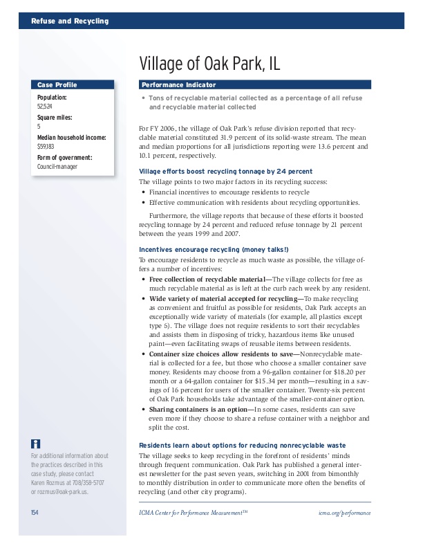 What Works: Sample Solid Waste Case Study | icma.org