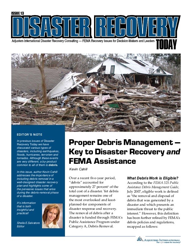 Proper Debris Management | icma.org