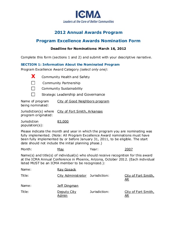 City of Good Neighbors Program | icma.org