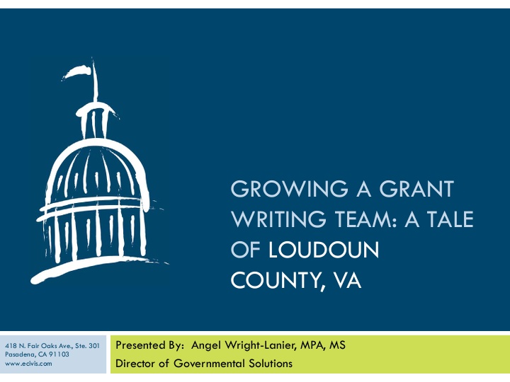 Growing a Grant-Writing Team from the Inside: A Tale of Loudoun County ...