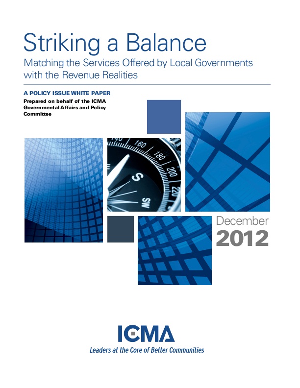 Striking a Balance White Paper | icma.org