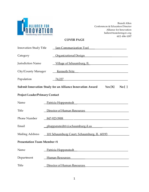 Jam Communication Tool | icma.org