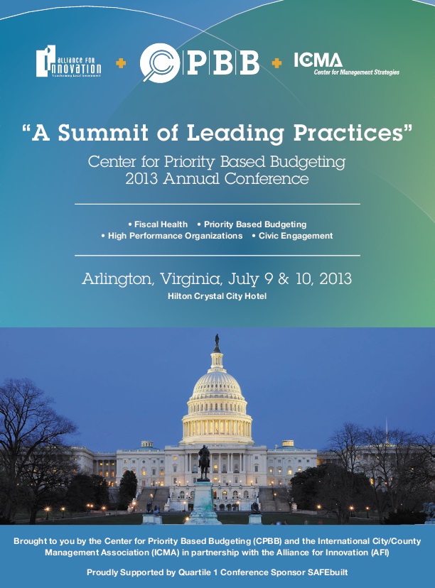 Conference Brochure- "A Summit of Leading Practices" | icma.org
