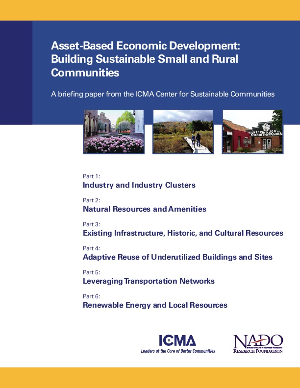 Asset-Based Economic Development Briefing Papers | icma.org