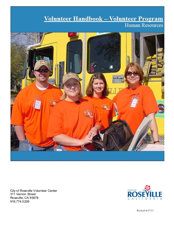 Volunteer Handbook - Volunteer Program | icma.org