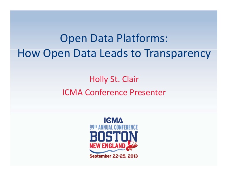 Open Data Platforms How Open Data Leads To Transparency Icma Org