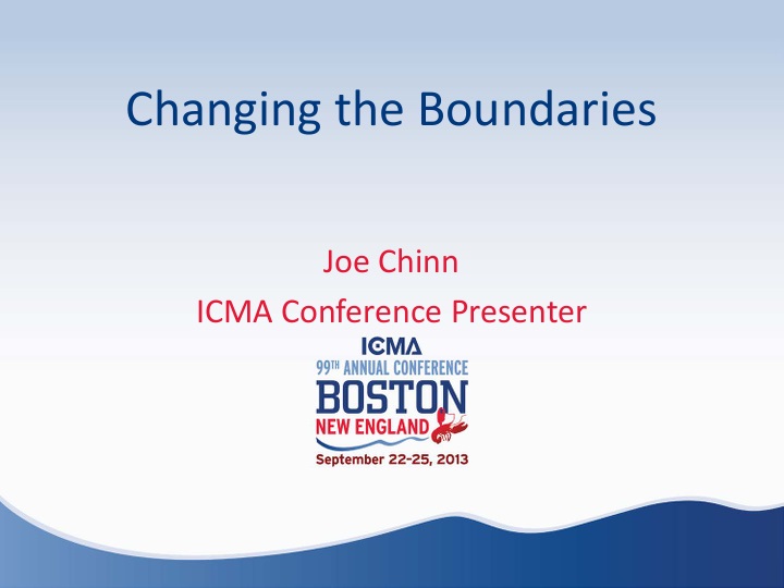 Changing the Boundaries | icma.org