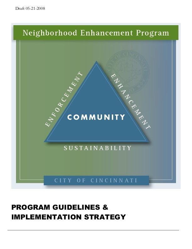 Cincinnatti Neighborhood Enhancement Program Guide | icma.org