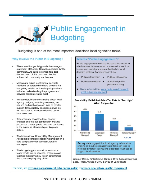 Public Engagement in Budgeting | icma.org
