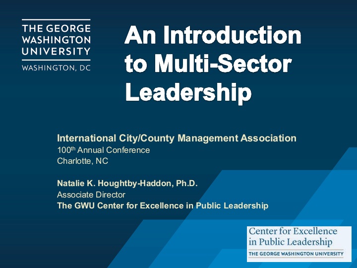 An Introduction to Multi-Sector Leadership | icma.org