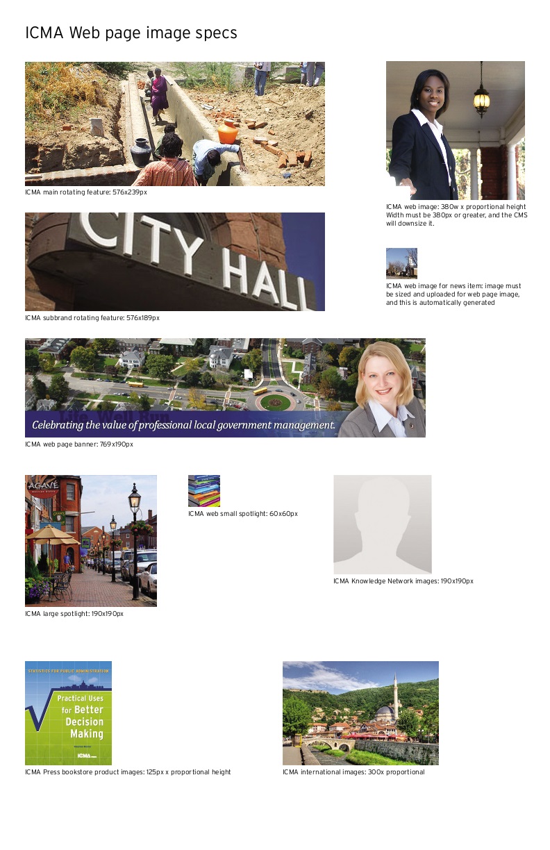 ICMA Website- Photo Specs | icma.org