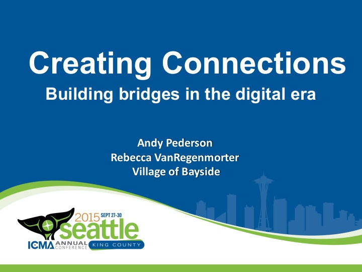 Creating Connections: Building bridges in the digital era | icma.org