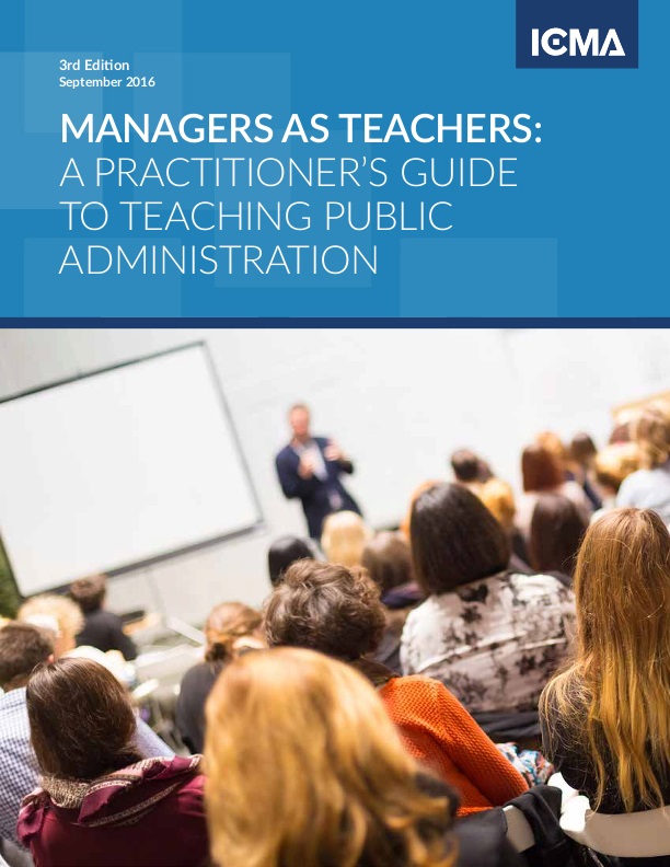 Managers as Teachers | icma.org