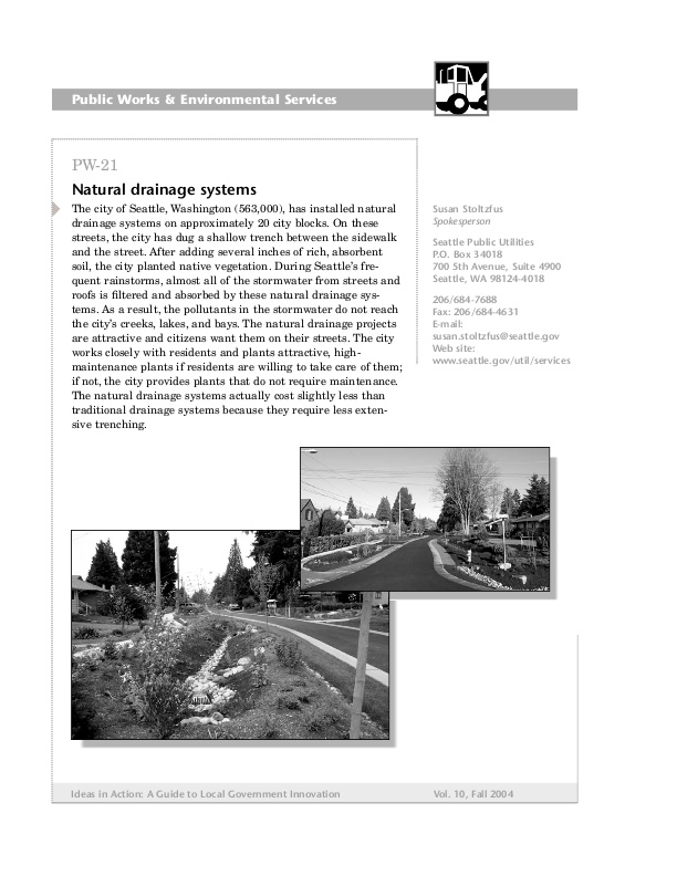Natural Drainage Systems | icma.org