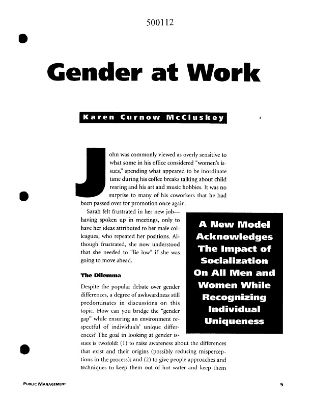 Gender at Work | icma.org