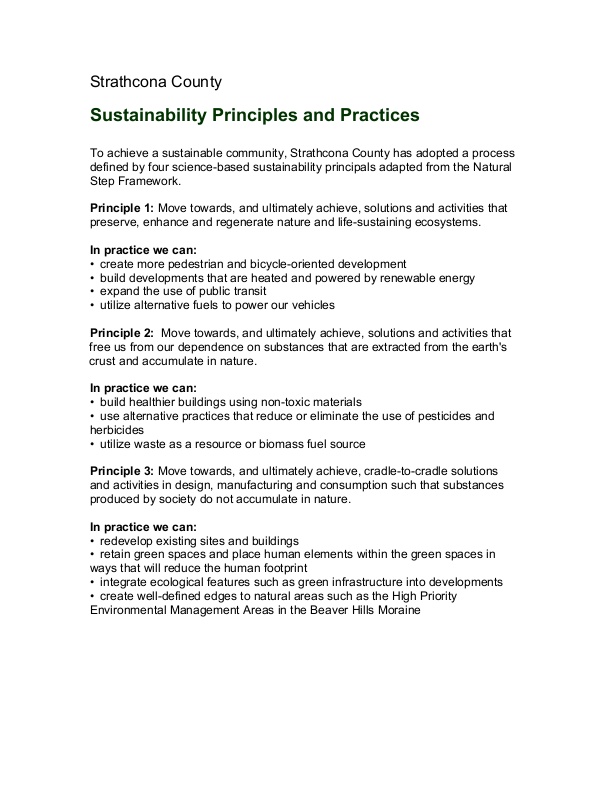 Sustainability Principles and Practices | icma.org