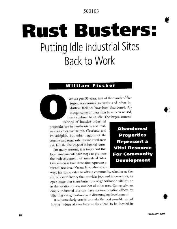 Rust Busters: Putting Idle Industrial Sites Back to Work | icma.org