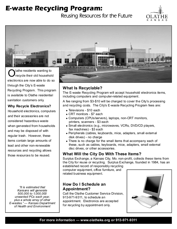 E-waste Recycling Program: Reusing Resources for the Future | icma.org