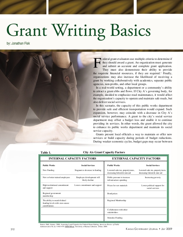 Grant Writing Basics | icma.org