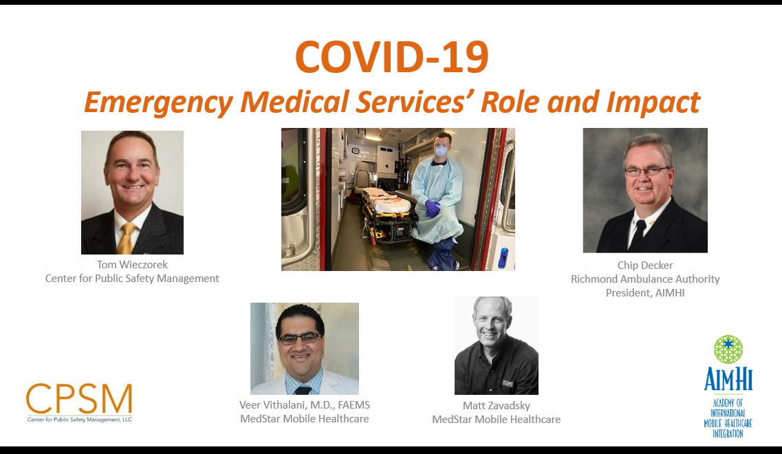 COVID-19 Resources: The Role of EMS in Local COVID-19 Responses ...