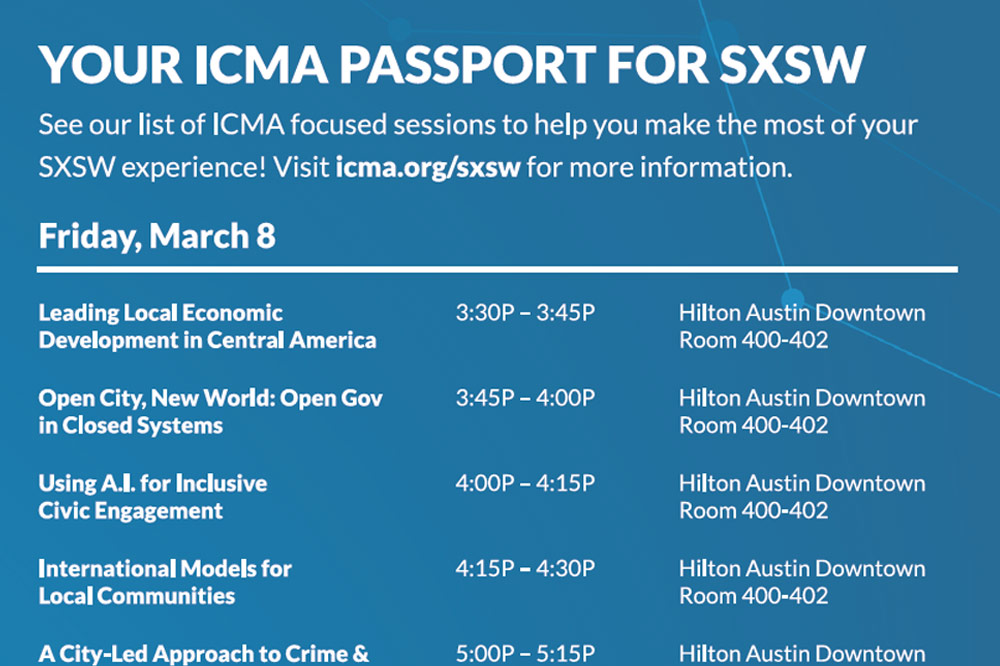 ICMA Member Passport for SXSW 2019 | icma.org